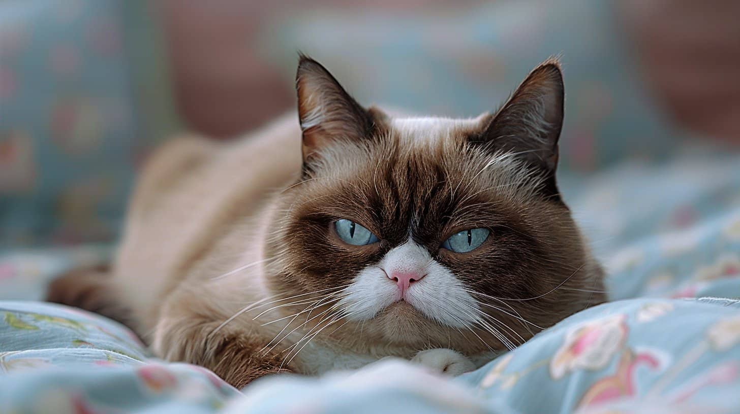 Grumpy Cat : L’Histoire Derrière le Chat Bougon qui a Conquis Internet ! 😼